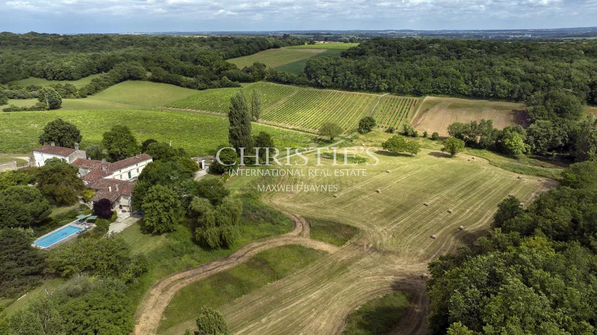 Exclusive sale: completely renovated former cognac estate near Angouleme.