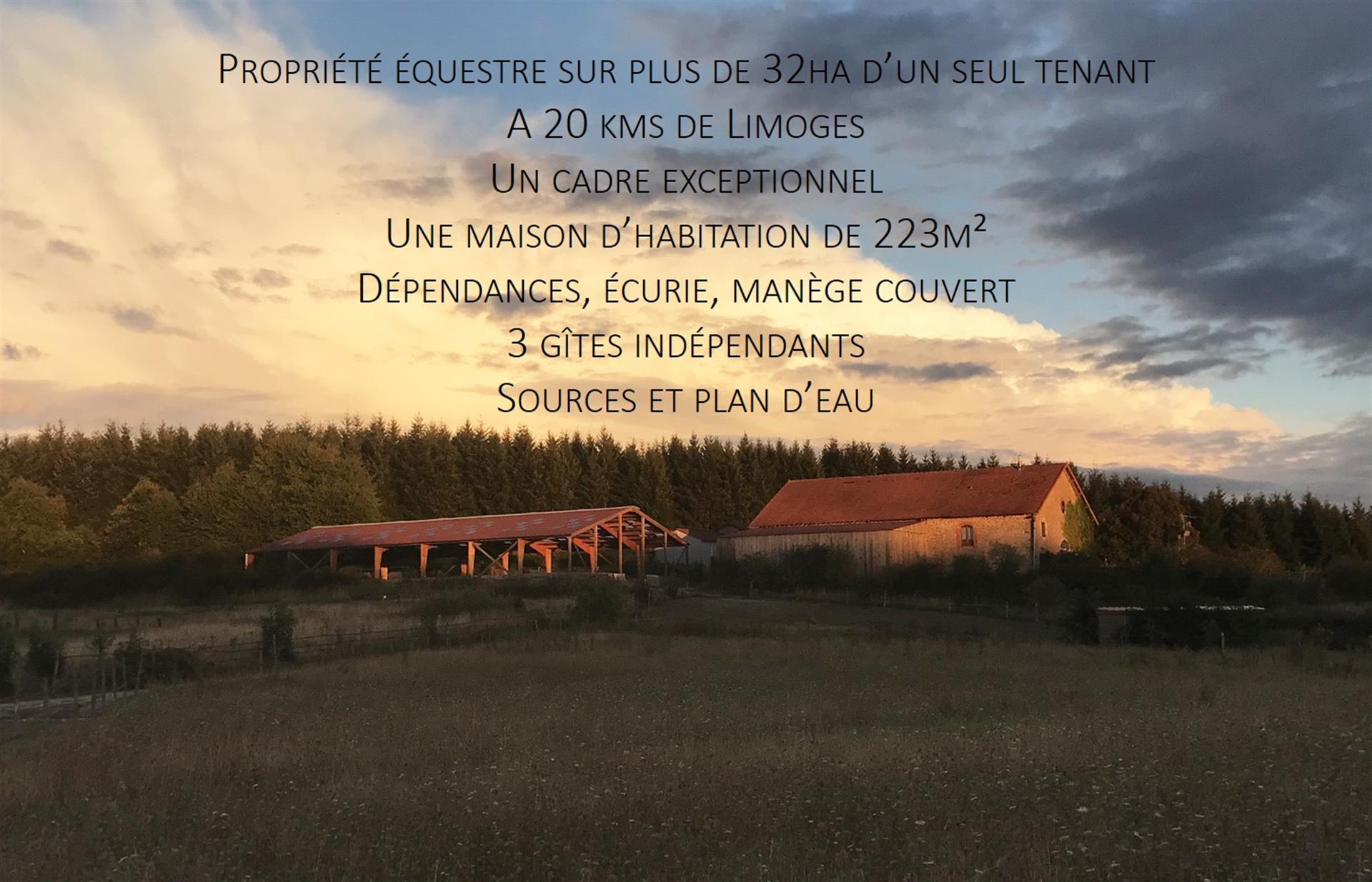 Equestrian estate of 32 ha in the heart of Limousin